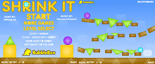 Shrink it Box2D prototype | Emanuele Feronato