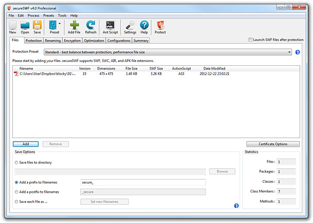 Protect, encrypt and sitelock your Flash games with secureSWF 4 | Emanuele Feronato