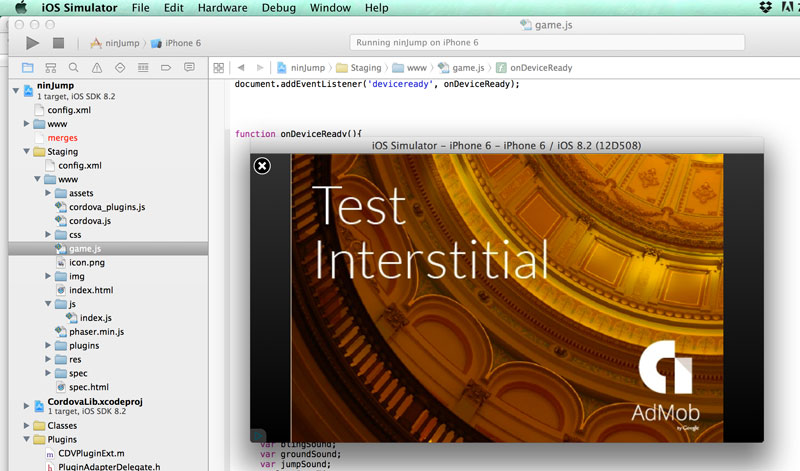 How To Include Admob Ads In Your Html5 Ios Game Using Phonegap